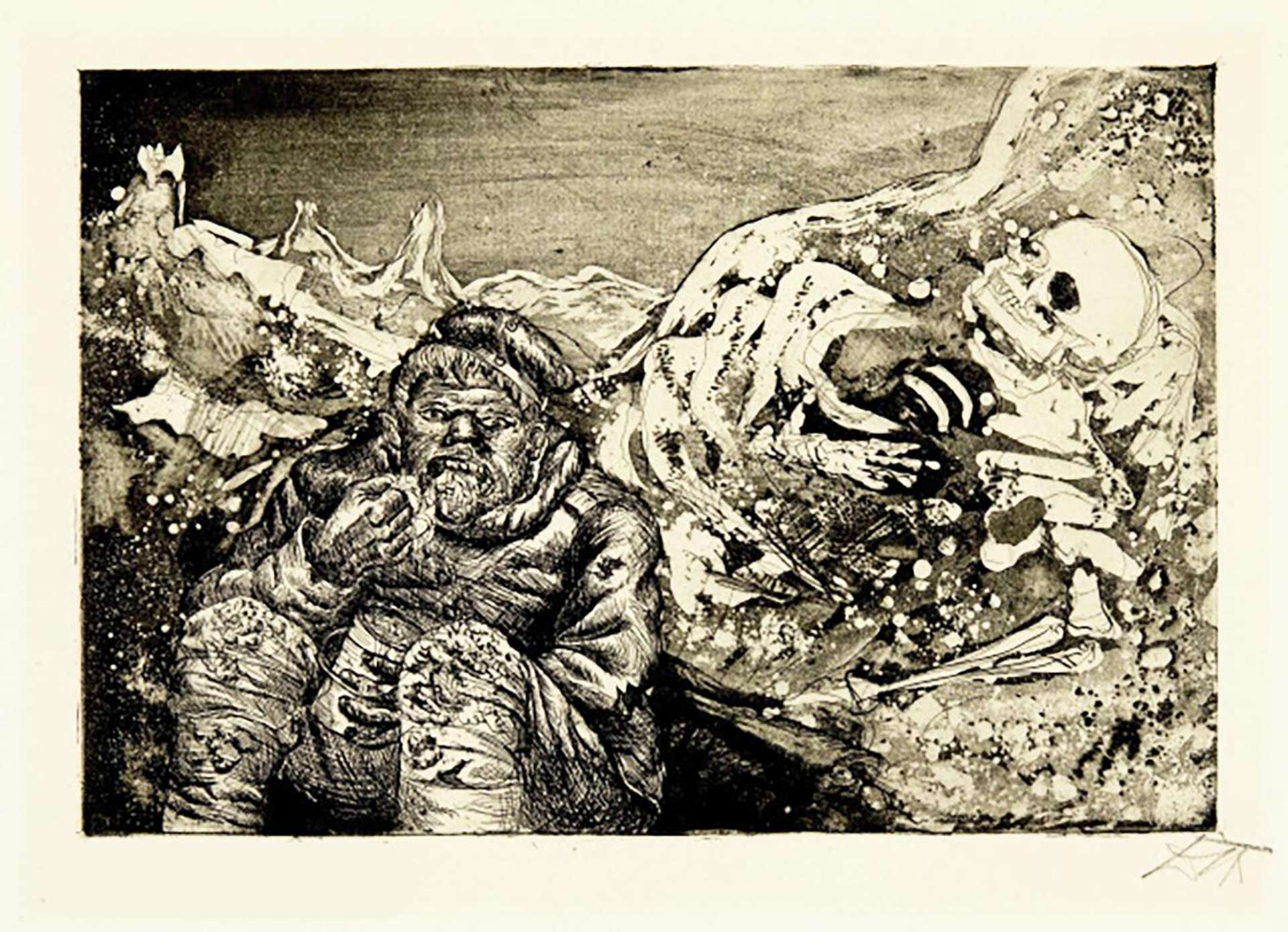 Otto Dix Mealtime In The Trench (Signed Print) 1924 | MyArtBroker