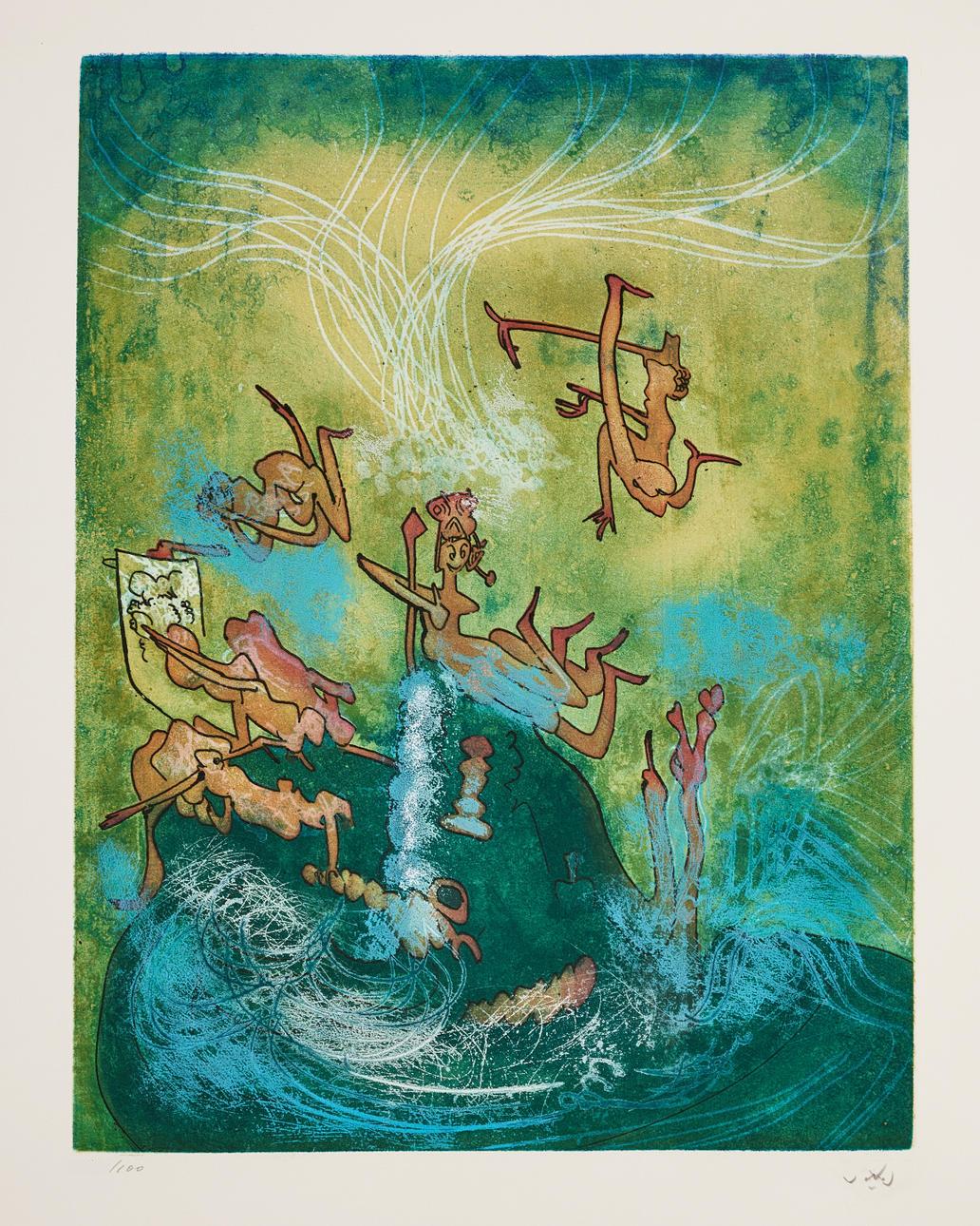 Roberto Matta Plate 9, Hom'mère (Chaosmos) (Signed Print) 1975 ...