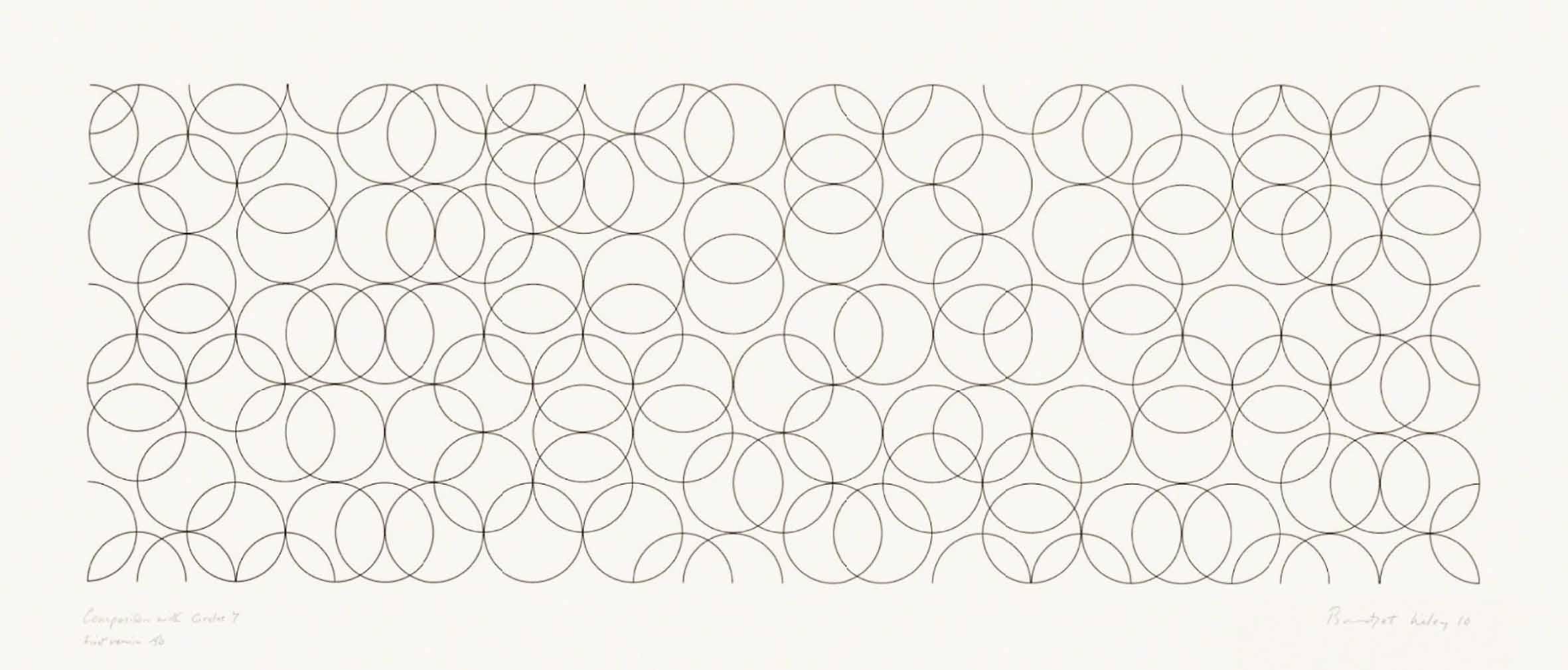 Bridget Riley Composition With Circles 7 (Signed Print) 2011 | For Sale