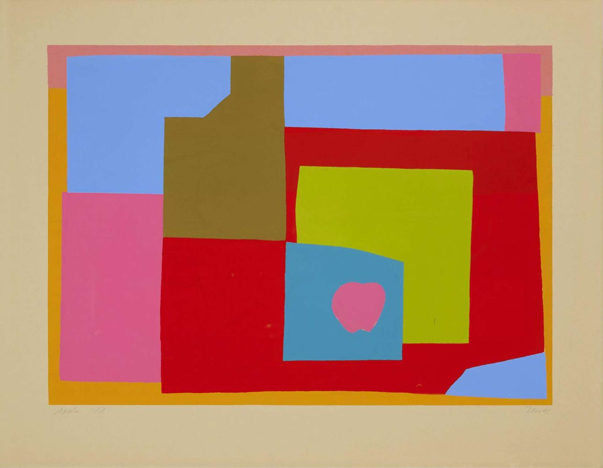Josef Zenk Apple (Signed Print) | For Sale