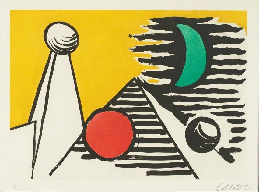 Alexander Calder Aspect Lunaire (Signed Print) 1961