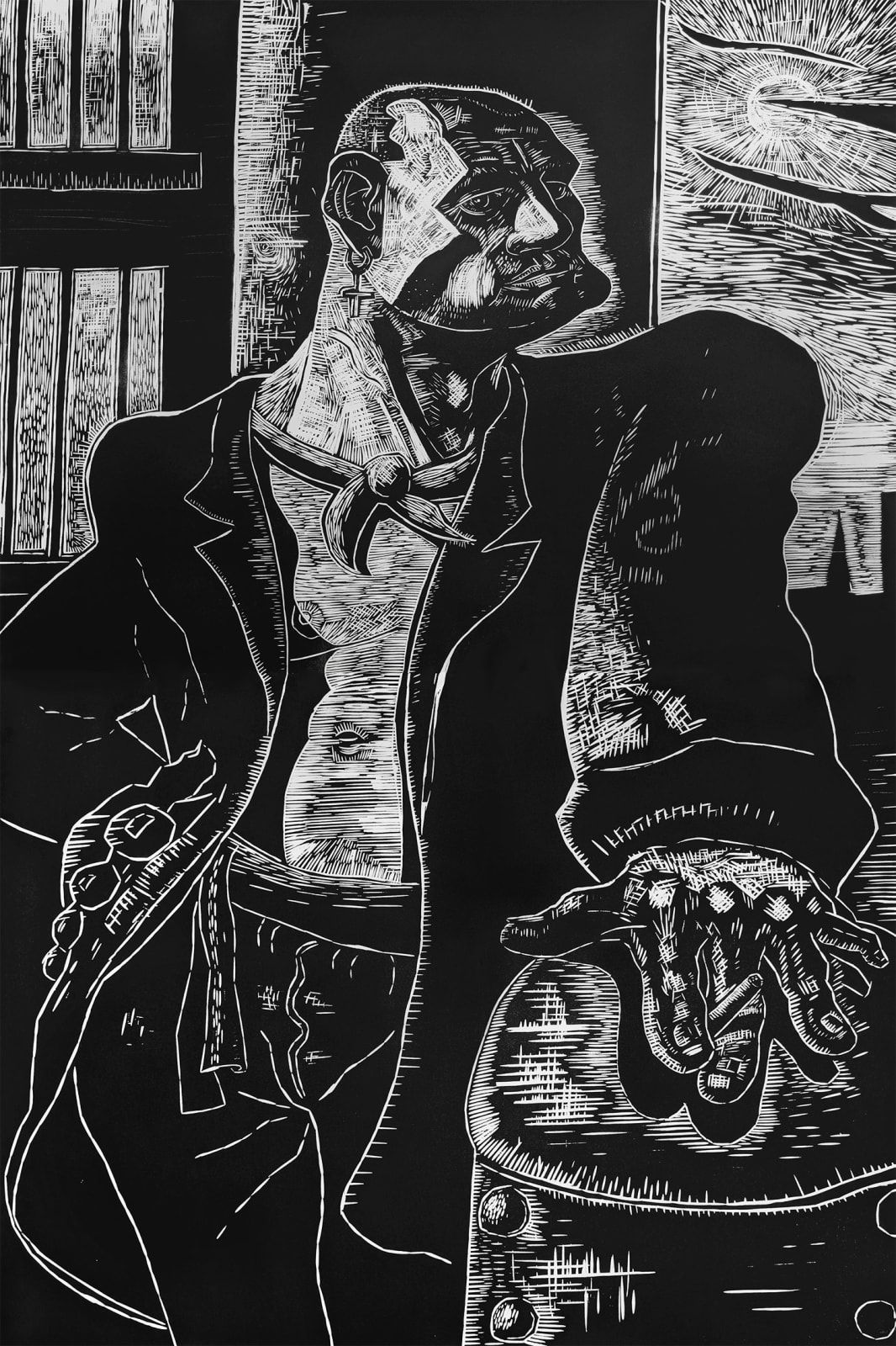 Peter Howson The Noble Dosser (Signed Print) 1987