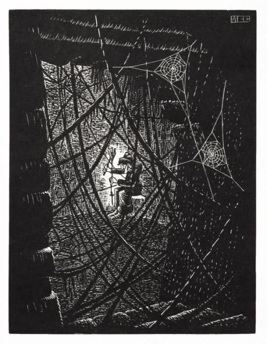 Maurits Cornelis Escher Cobwebs (Signed Print) 1931 | For Sale