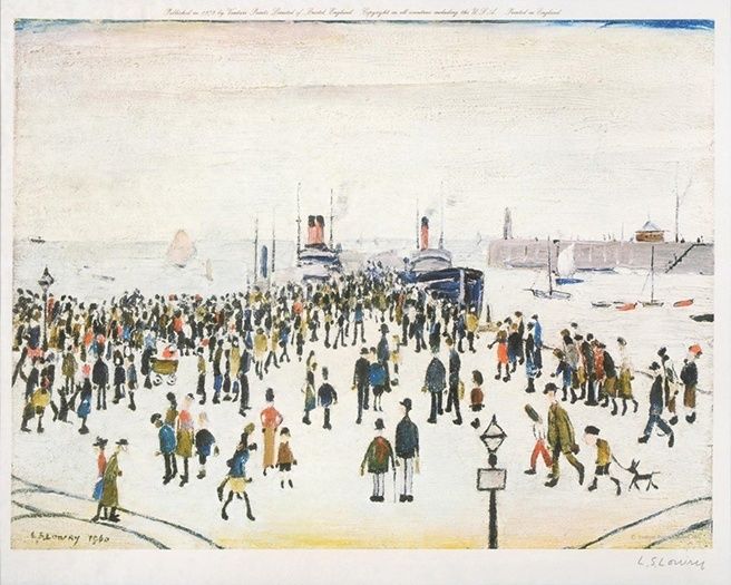 Lakeside, Sea Views and Seascapes by L S Lowry Meaning, Analysis ...