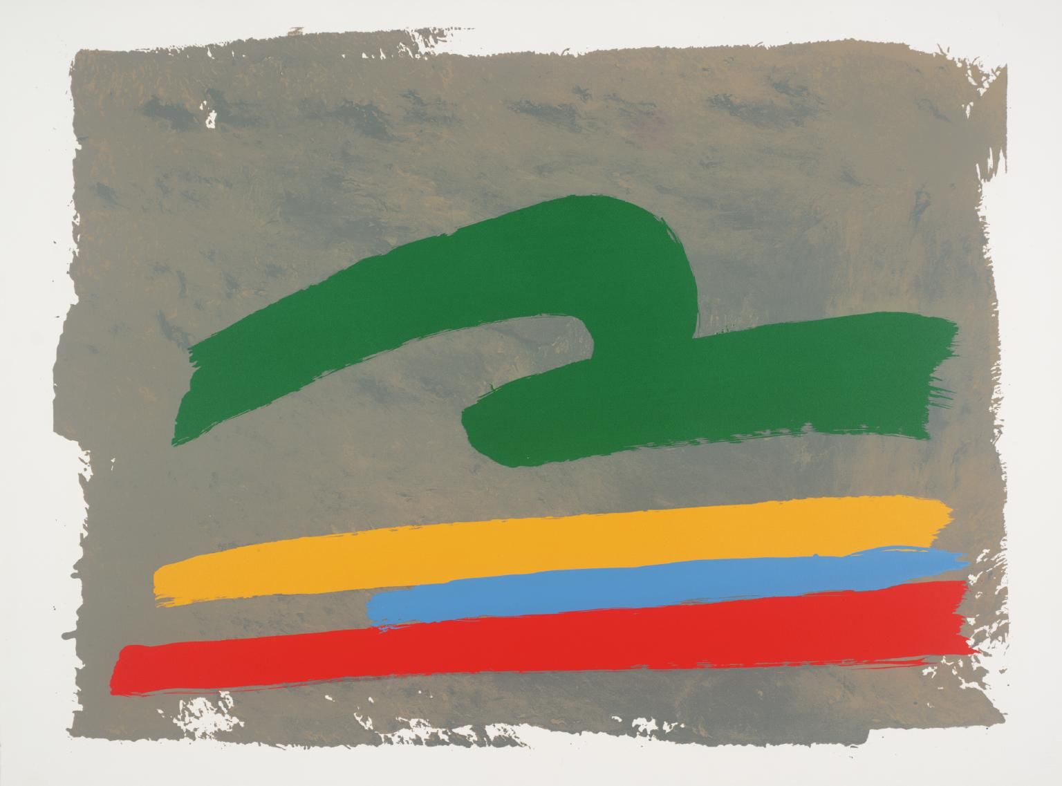 Jack Bush Green Loop (Signed Print) 1971 | MyArtBroker