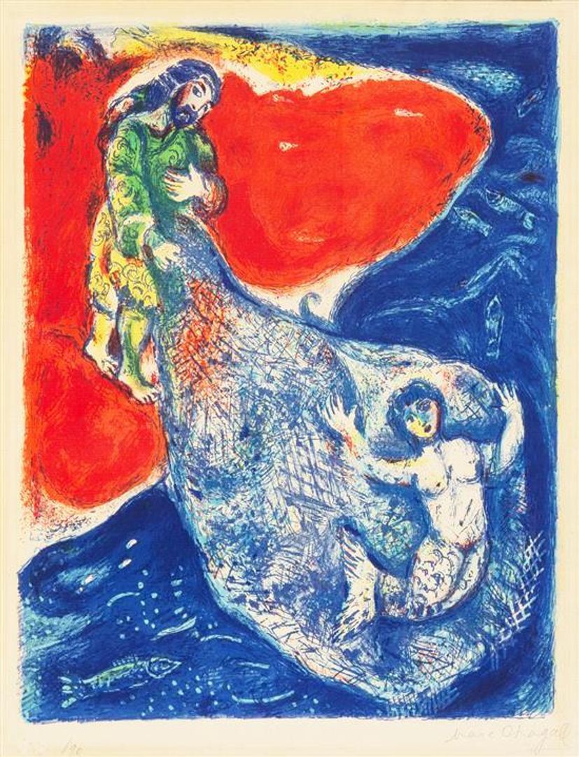 Marc Chagall Plate 8 (Four Tales from The Arabian Nights) (Signed Print ...