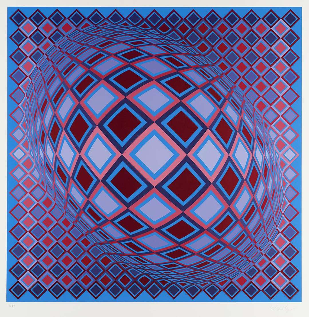 Victor Vasarely Basel (Signed Print) 1983 | For Sale