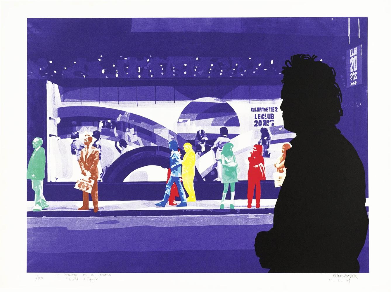 Gerard Fromanger Le Peintre Et Le Modèle 9 (Signed Print) 1973 ...