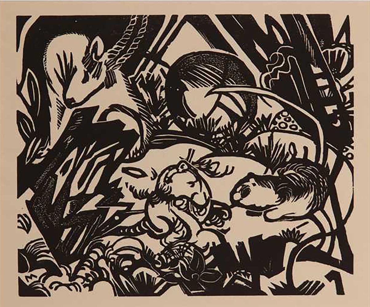 Franz Marc Animal Legend (Unsigned Print) 1912 | For Sale