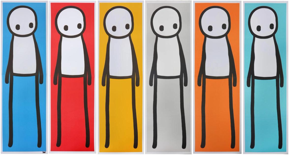 Stik Standing Figure (complete set) (Signed Print) 2015 | MyArtBroker