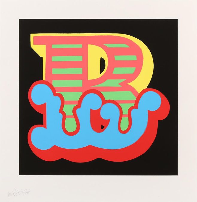 Ben Eine Letter B (blue) (Signed Print) 2015 | MyArtBroker