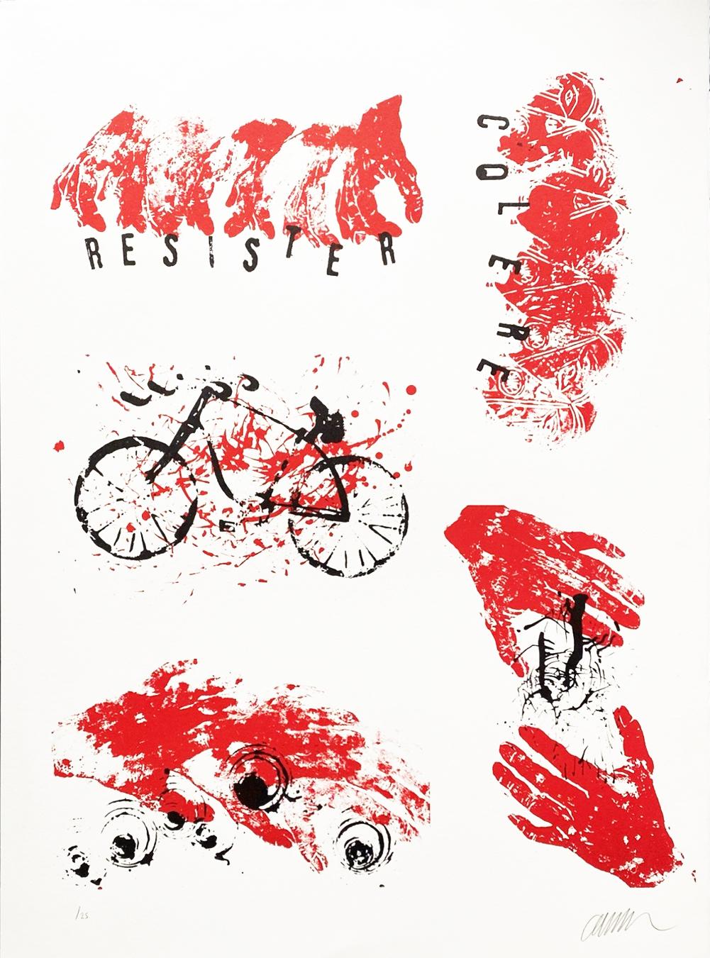Arman Résister Colère, 2001 (Signed Print) 2001