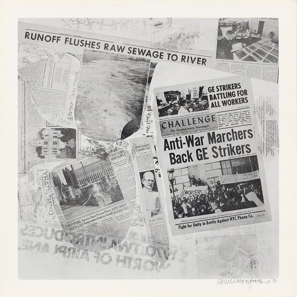 Robert Rauschenberg Features XXI (Signed Print) 1970