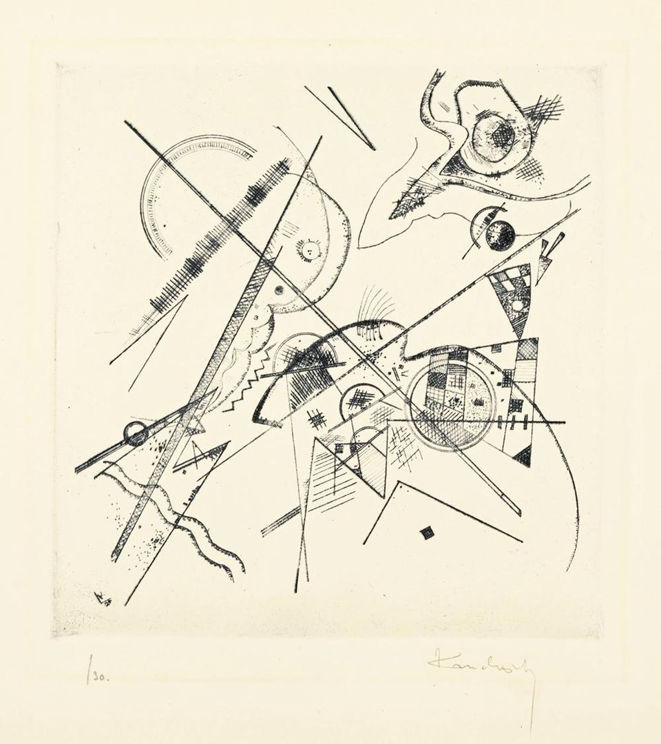 Wassily Kandinsky Untitled (R. 183) (Signed Print) 1924 | For Sale