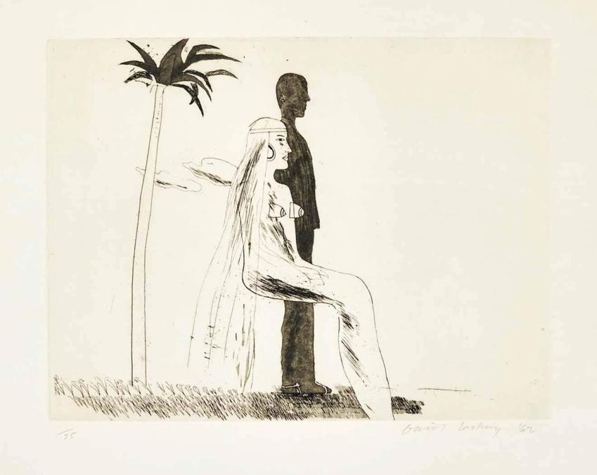 David Hockney The Marriage (Signed Print) 1962 | MyArtBroker