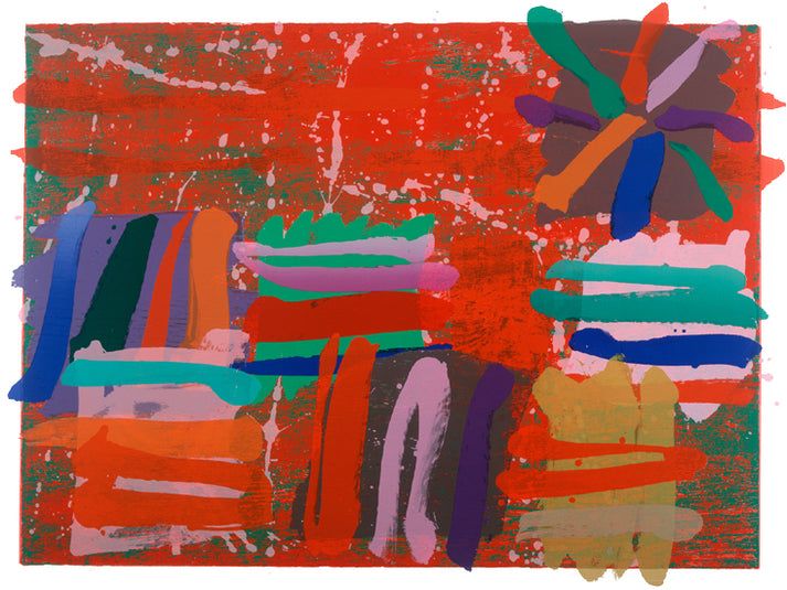 Albert Irvin Trinity I (Signed Print) 1995