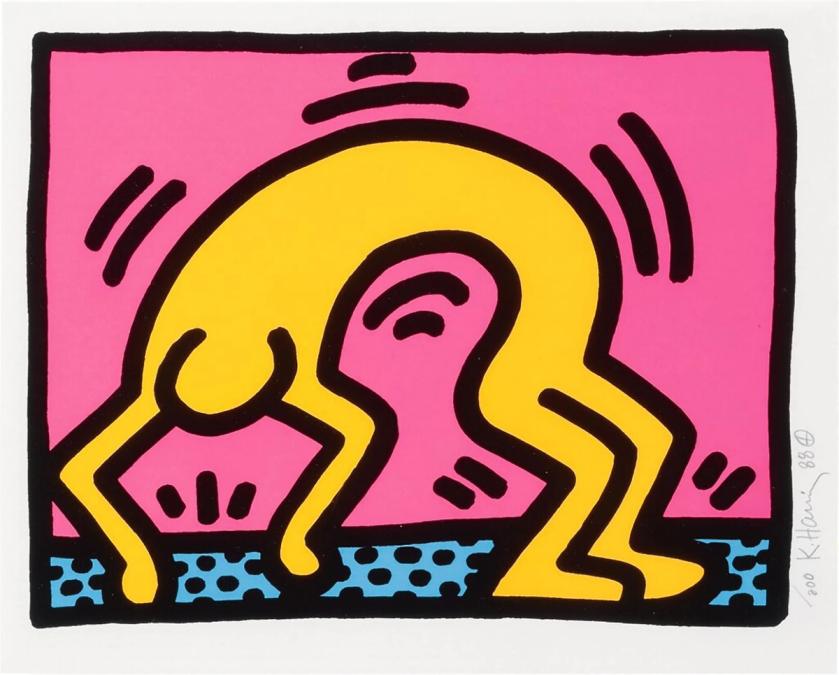 Keith Haring Pop Shop II, Plate III (Signed Print) 1988 | For Sale