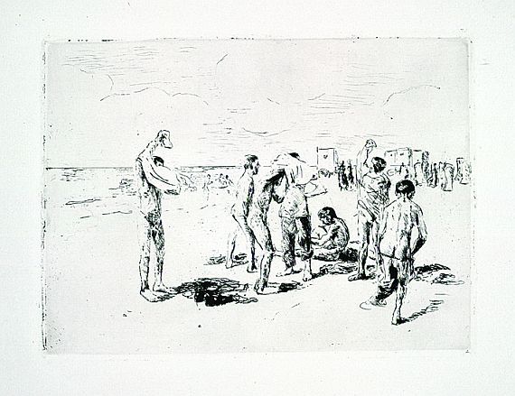 Max Liebermann Badende Knaben (Signed Print) 1901 | For Sale