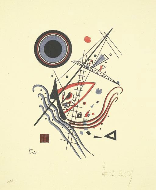 Wassily Kandinsky Lithographie Blau Signed Print 1922 Myartbroker