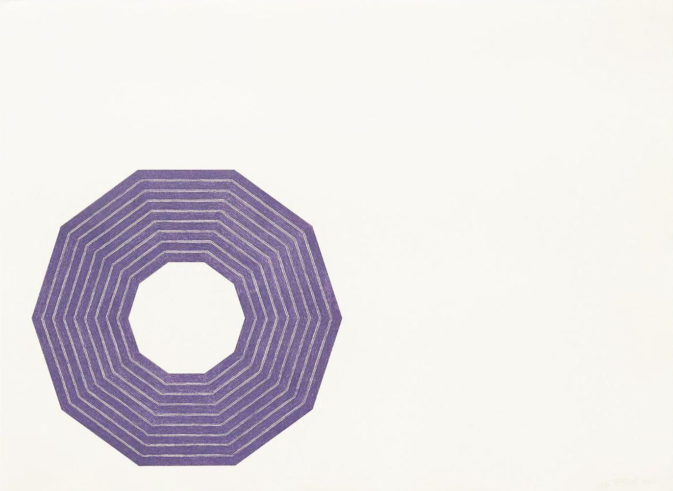 Frank Stella D (Signed Print) 1972 | MyArtBroker