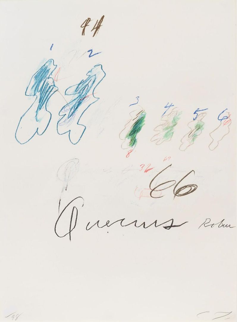 Cy Twombly Quercus Robur (Signed Print) 1975 | MyArtBroker