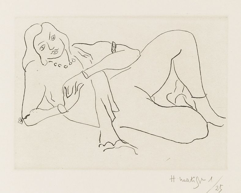Henri Matisse Nu Couché Appuyant Sur Le Bras Droit () 1929 | MyArtBroker