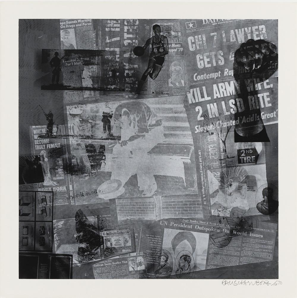 Robert Rauschenberg Surface XVII (Signed Print) 1970