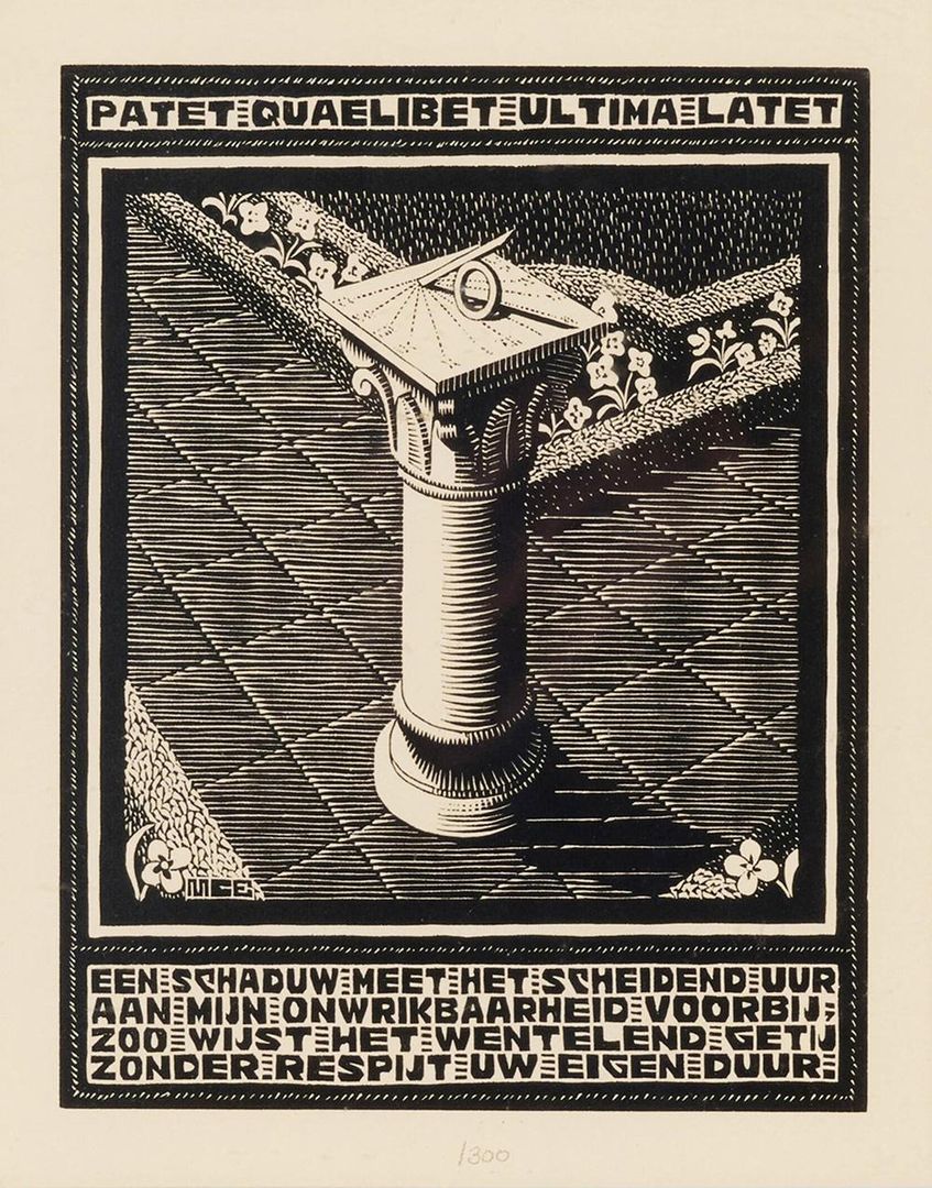 Maurits Cornelis Escher Sundial (Signed Print) 1932 | MyArtBroker