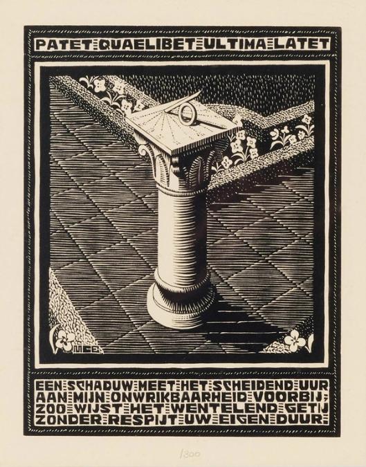 Maurits Cornelis Escher Sundial (Signed Print) 1932 | For Sale