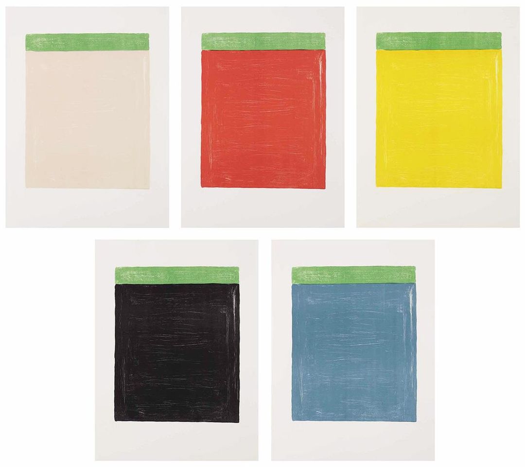 Gunther Forg Design For A Mural (complete set) (Signed Print) 1986 ...