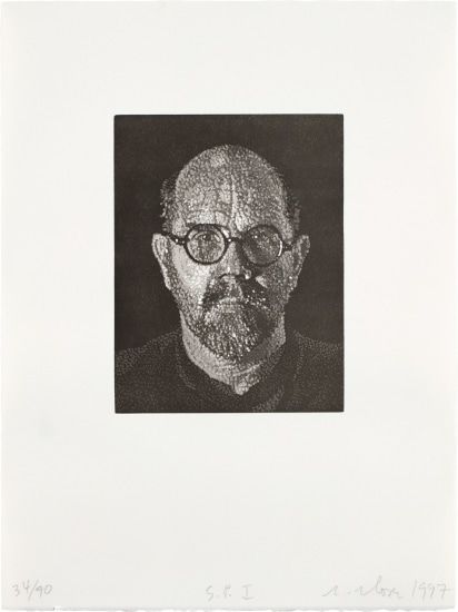 Chuck Close Self Portrait I (Signed Print) 1997 | MyArtBroker