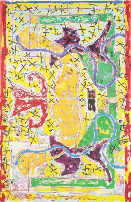 Frank Stella Pergusa Three Double (Circuits) (Signed Print) 1984 | For Sale