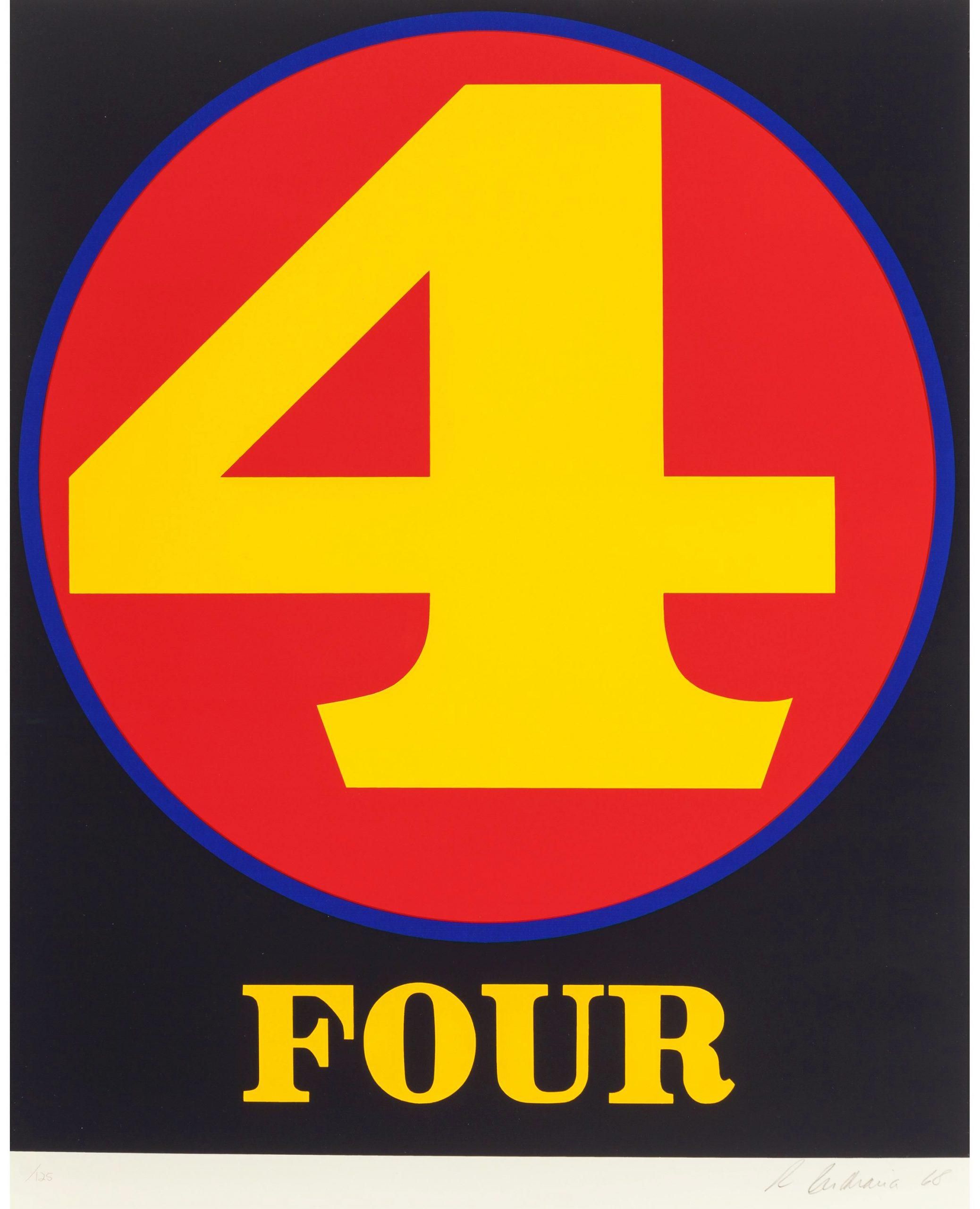 Robert Indiana Four (Signed Print) 1968 | MyArtBroker