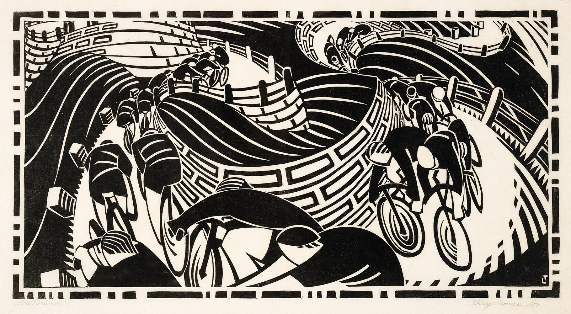 Lill Tschudi Tour De Suisse (Signed Print) 1935 | MyArtBroker
