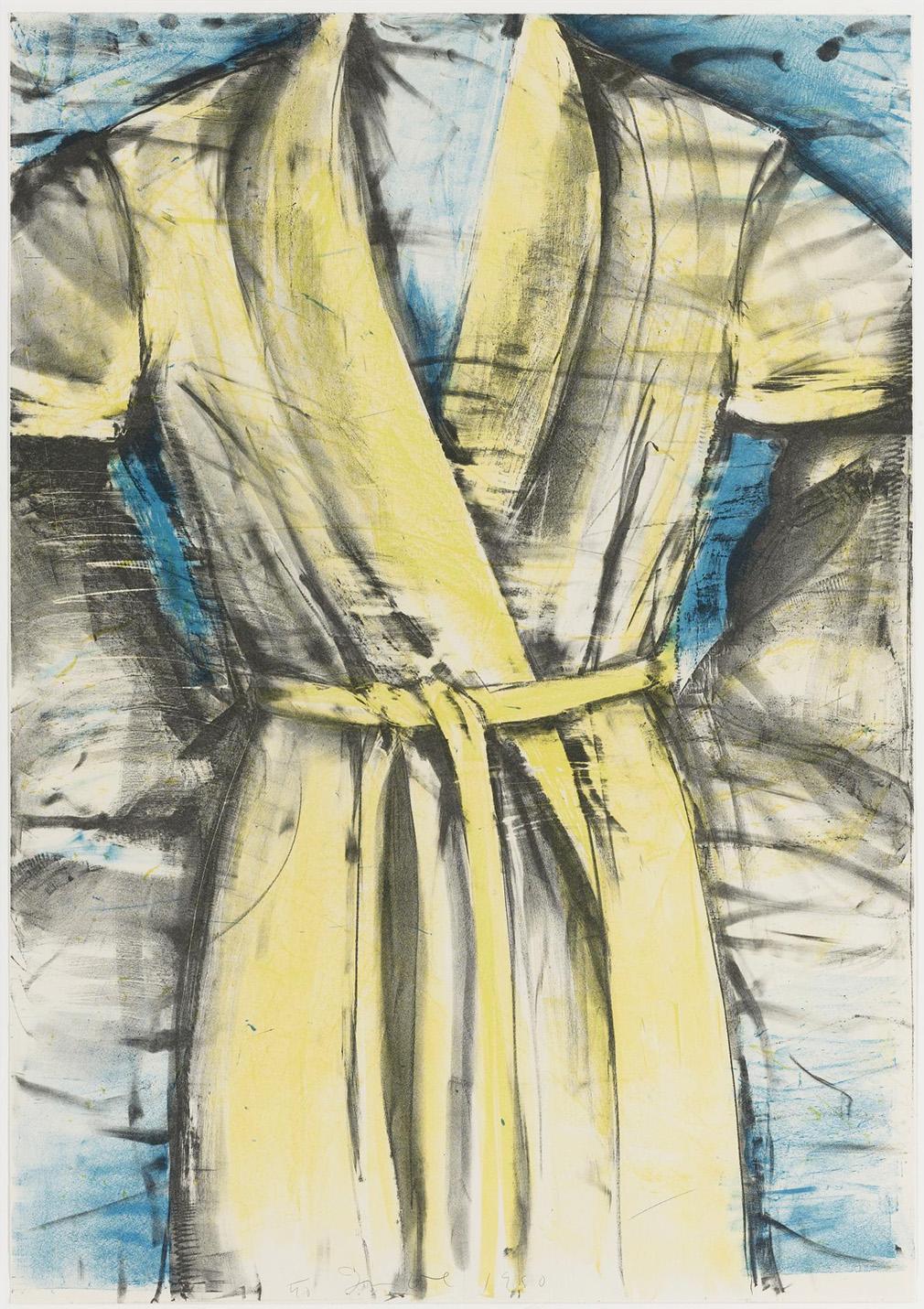 Jim Dine Yellow Robe (Signed Print) 1980