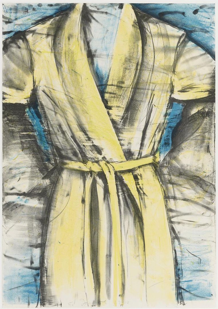 Jim Dine Yellow Robe (Signed Print) 1980