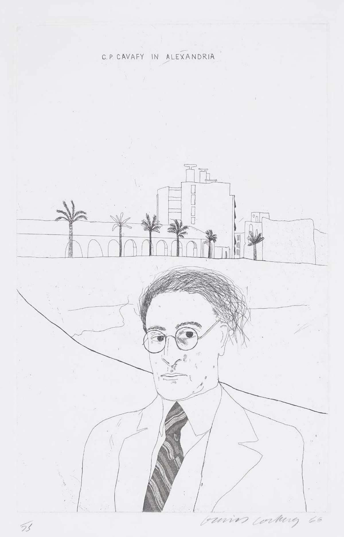 David Hockney Portrait Of Cavafy In Alexandria (Signed Print) 1966 ...