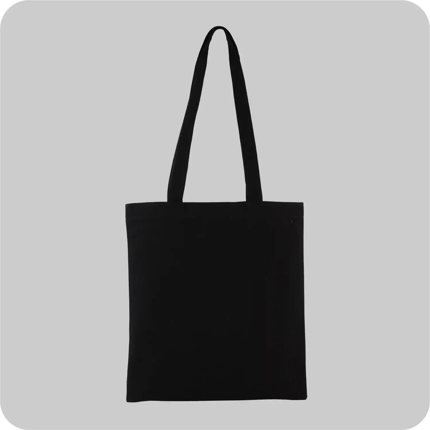 14” x 15” Inches Dazzling Vertically Shaped Pure Cotton Black Canvas ...