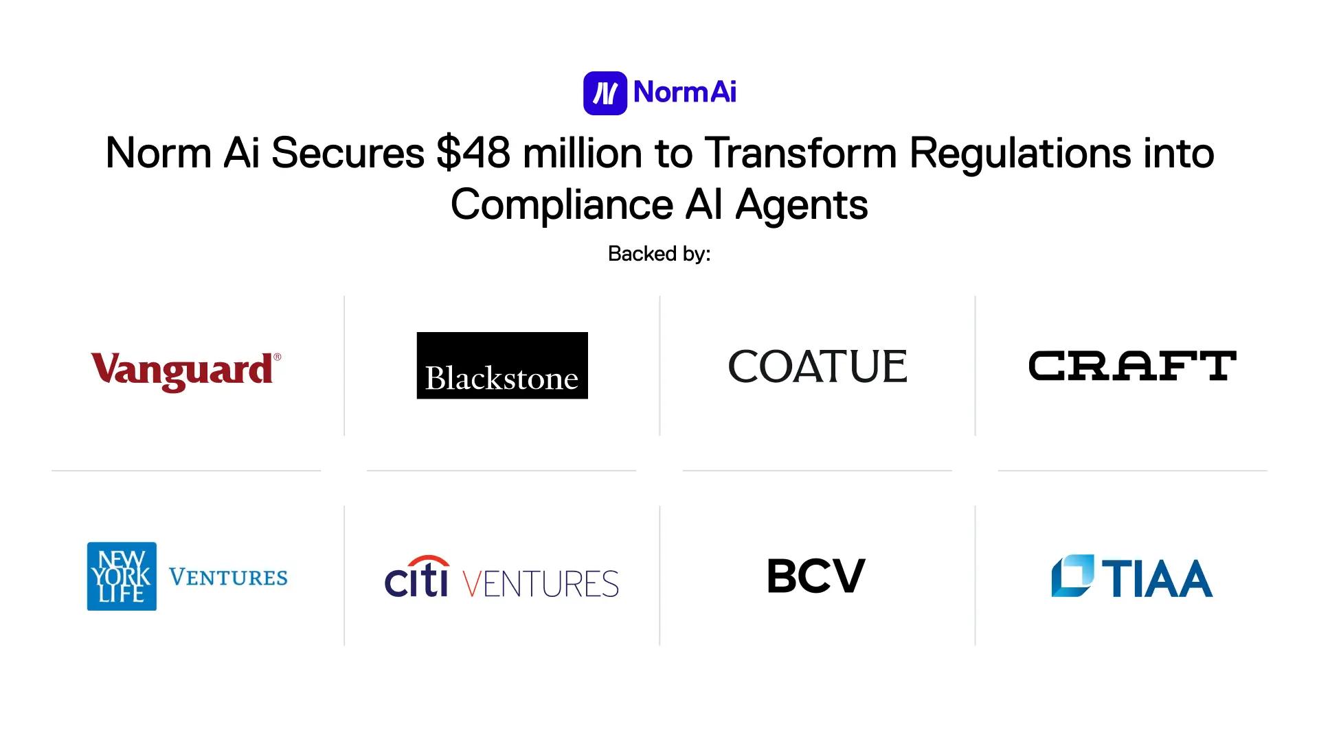 Norm Ai Secures $48 million to Transform Regulations into Compliance AI Agents | Norm Ai
