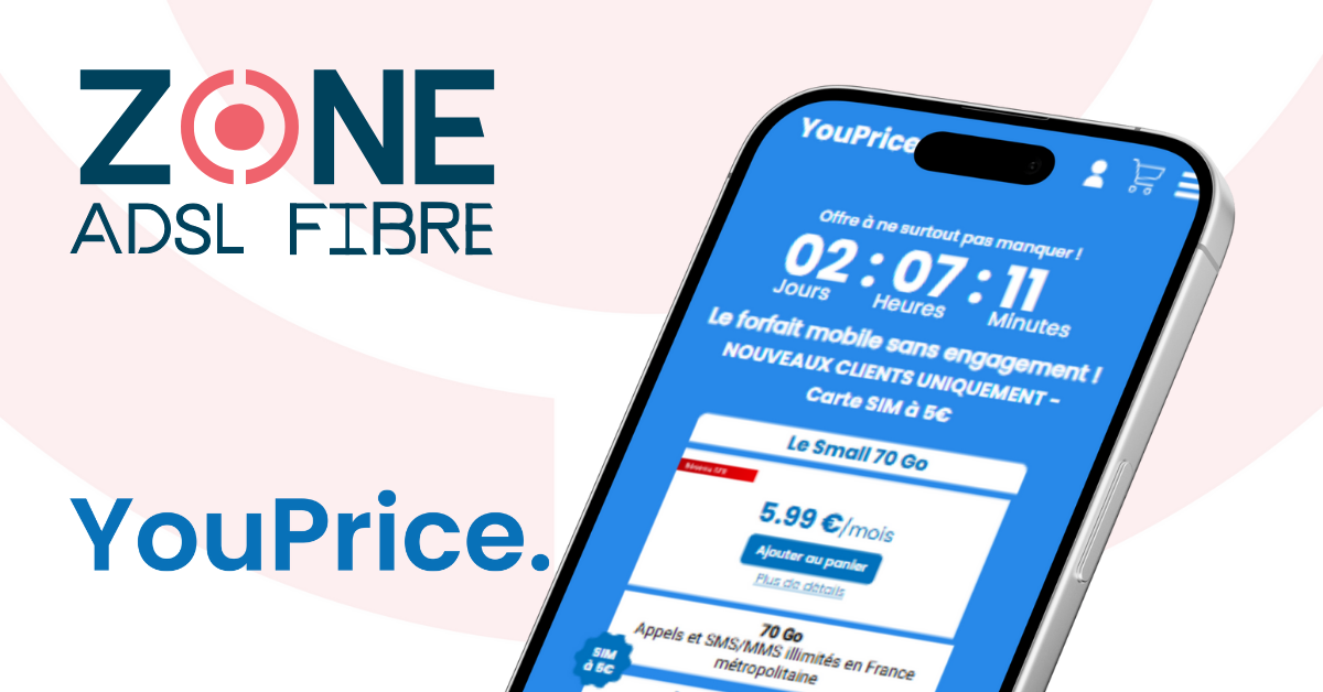 Avis client YouPrice : forfait pas cher 40 Go dès 4,99 €/mois
