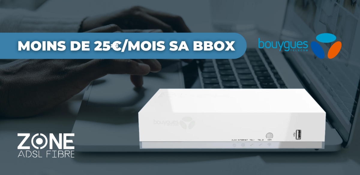 Bbox déstockage à partir de 24,99€/mois : box fibre avec TV incluse