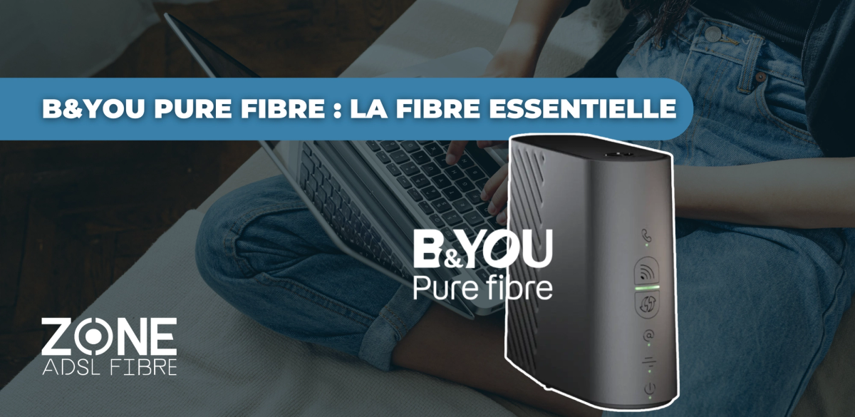 B&YOU Pure Fibre : la fibre sans engagement à 24,99€/mois