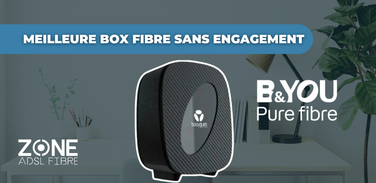 Meilleure box fibre sans engagement 2026 : B&You Pure Fibre