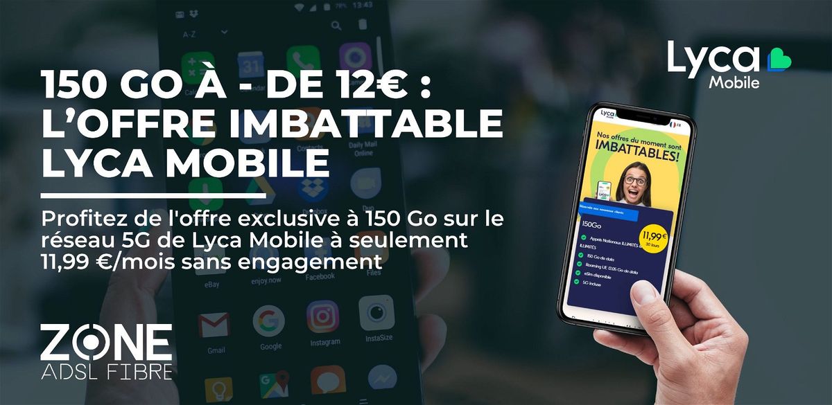 150 Go en 5G pour les gros surfeurs : Lyca Mobile vous le permet pour moins de 12€ par mois