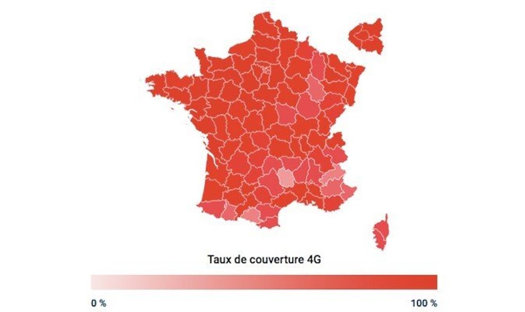 Découvrez la carte couverture 4G SFR en 2020