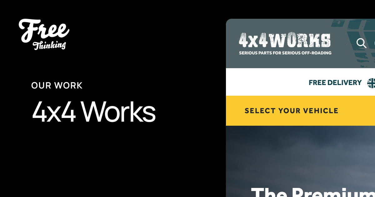 4x4 Works WooCommerce | Our Work | Free Thinking Design