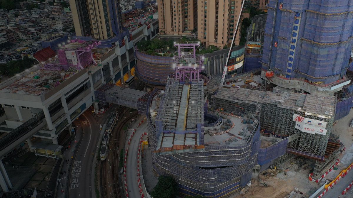 Rotation Bridge Launch at YOHO Hub West Rail Yuen Long Station Property ...