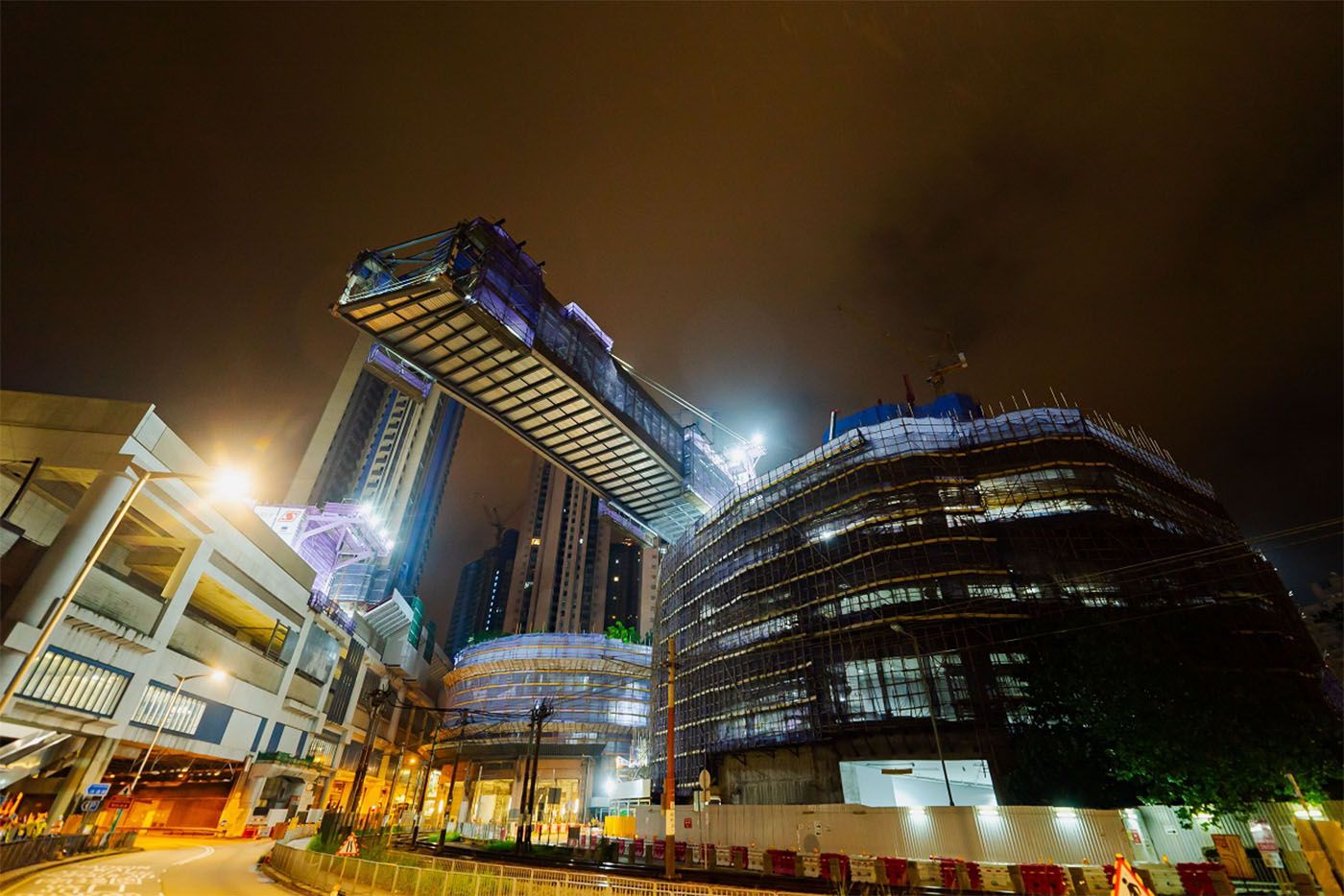 Rotation Bridge Launch at YOHO Hub West Rail Yuen Long Station Property ...