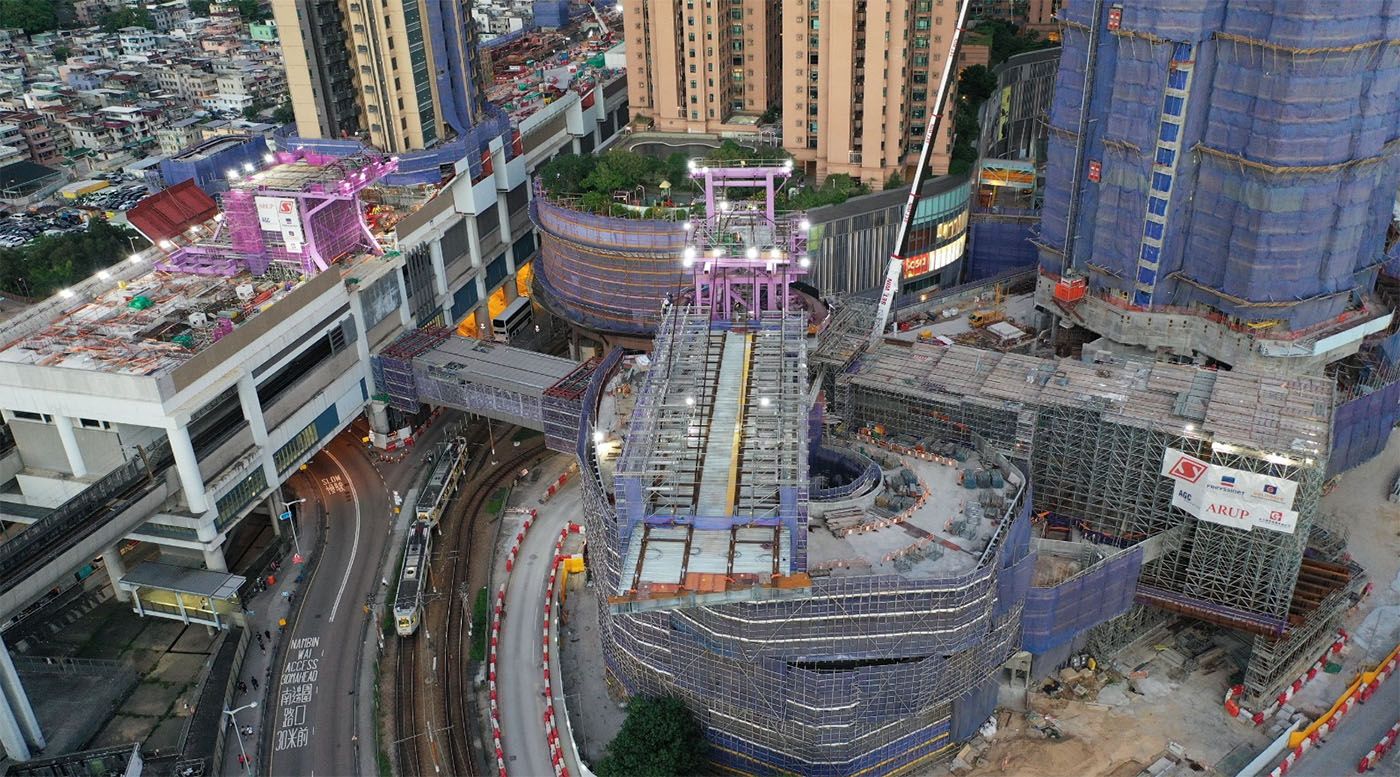 Rotation Bridge Launch at YOHO Hub West Rail Yuen Long Station Property ...
