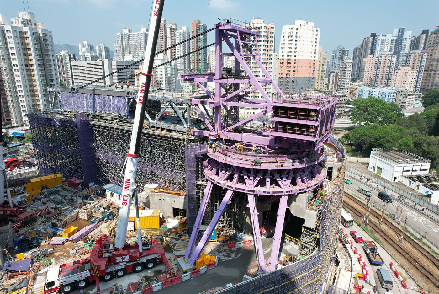 Rotation Bridge Launch at YOHO Hub West Rail Yuen Long Station Property ...